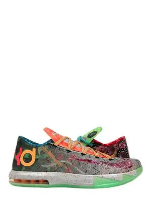 Nike Kd 6 What The Kd Sneakers - Hoop Purple/urgent Orange/shark