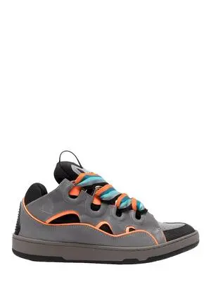 LANVIN Curb Sneaker Grey/orange/blue