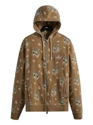 Kith Begonia Floral Williams V Full Zip Hoodie - Canvas