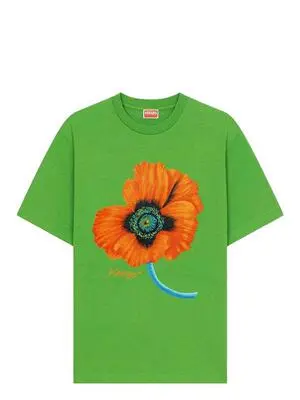 Kenzo Poppy Nigo Front Print T-shirt - Grass Green