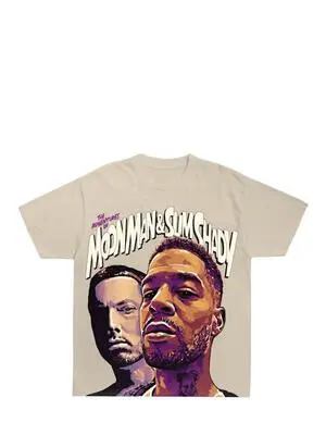 KID CUDI Moon & Slim Shady T-shirt - Cream