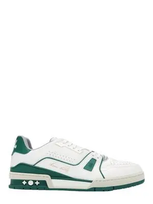 LOUIS VUITTON Trainer Sneaker - White/green