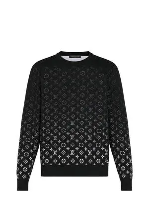 LOUIS VUITTON Lvse Monogram Degrade Crewneck Sweatshirt - Black/white