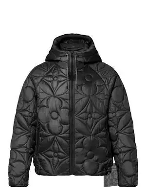 LOUIS VUITTON Lvse Flower Quilted Hoodie Jacket - Black