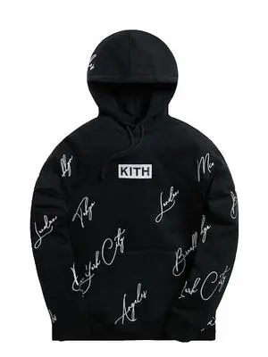Kith City Script Hoodie - Black