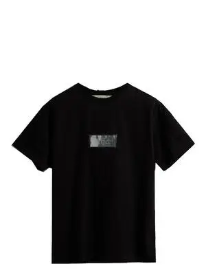 Kith Advisory Board Crystals Holographic Classic Logo Tee Shirt Anthracite Black