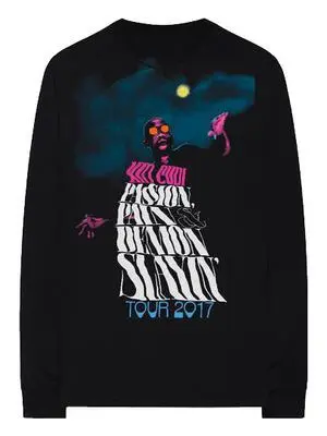 KID CUDI X Virgil Abloh Mr. Rager I Longsleeve - Black