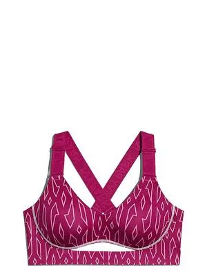 Adidas Ivy Park Mediumsupport Monogram Cutout Bra - Bold Pink