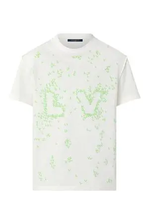 LOUIS VUITTON Spread Embroidery T-shirt - Milk White/green