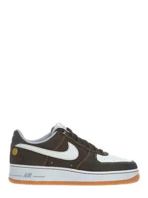 Nike Air Force 1 '07 Low Denim Sneakers - Black/gum Medium Brown/wolf Grey