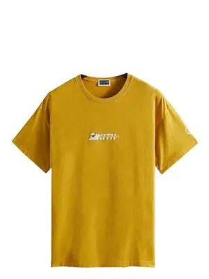 Kith Columbia Eea Rain Mountain Tee Shirt Bright Gold