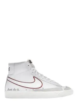 Nike Blazer Mid 77 High-top Sneakers - White/taupe/red
