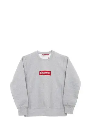 Supreme Box Logo Crewneck Sweatshirt - Heather Grey