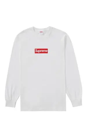 Supreme Box Logo Long Sleeve Tee Shirt - White