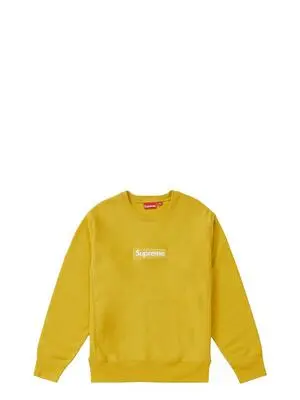 Supreme Supreme Box Logo Crewneck Sweatshirt Mustard