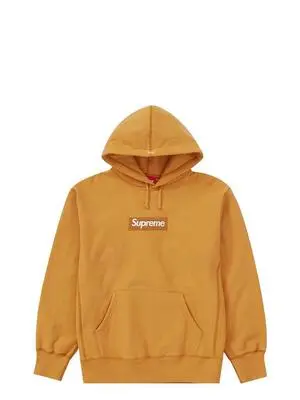 Supreme Supreme Box Logo Hooded Sweatshirt Light Mustard