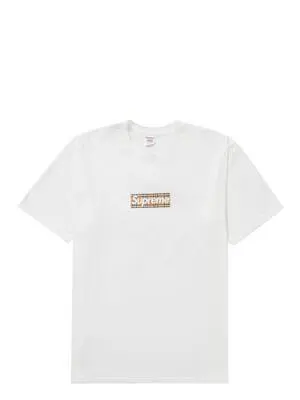 Supreme Burberry Box Logo Tee Shirt - White