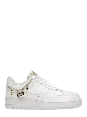Nike Air Force 1 Low Lx Pendant Sneakers - White/metallic Gold