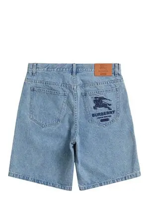 Supreme Burberry Denim Shorts - Washed Blue