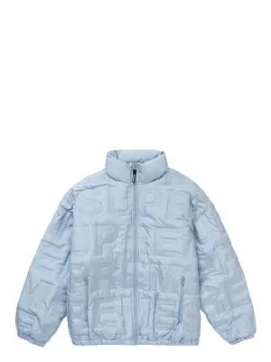 Supreme Bonded Logo Down Jacket Blue