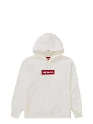 Supreme Box Logo Hooded Sweatshirt - White