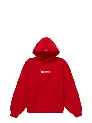 Supreme Box Logo Hooded Sweatshirt Red