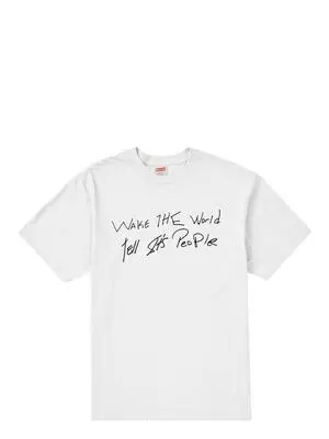 Supreme Buju Banton Wake The World Tee Shirt - White