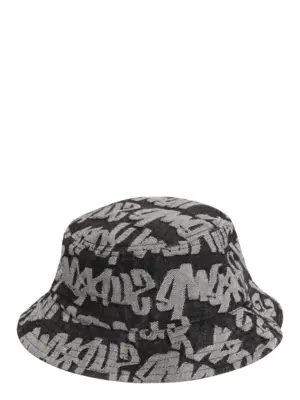 Supreme Fat Tip Jacquard Denim Crusher Hat - Black