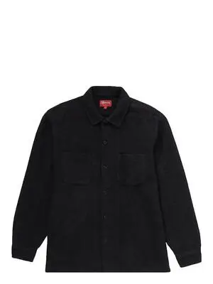 Supreme Brushed Flannel Twill Shirt - Black