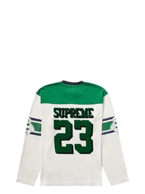 Supreme Long Sleeve Football Top - White