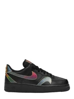 Nike Air Force 1 Low Misplaced Swooshes - Black/reflect Silver