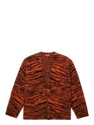Supreme Brushed Mohair Cardigan - Tiger Stripe