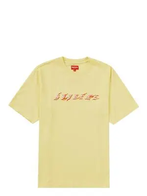 Supreme Flames Short Sleeve Top (ss22) Pale Yellow