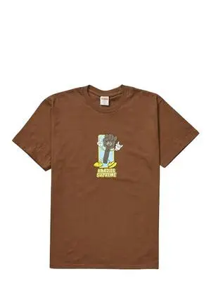 Supreme Bolt Tee Shirt Brown
