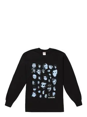 Supreme Faces Long Sleeve Tee Shirt Black