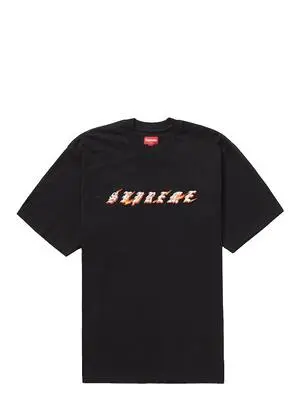 Supreme Flames Short Sleeve Top - Black