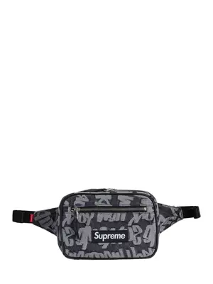 Supreme Fat Tip Jacquard Denim Waist Bag - Black