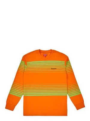 Supreme Fade Stripe Long Sleeve Top - Orange