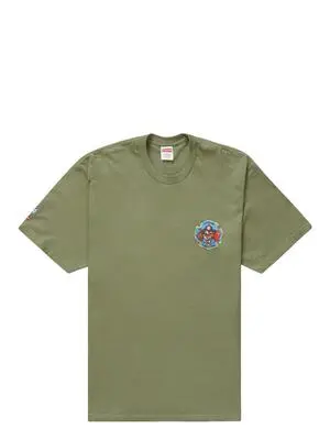Supreme Fdny Engine 9 Tee Shirt Light Olive