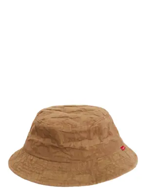 Supreme Fat Tip Jacquard Denim Crusher Hat - Olive