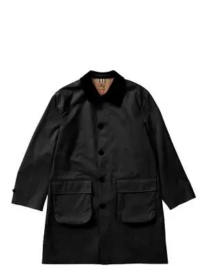 Supreme Burberry Leather Collar Trench - Black
