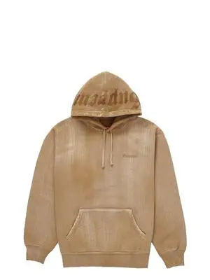 Supreme Brush Stroke Hooded Sweatshirt Dark Tan