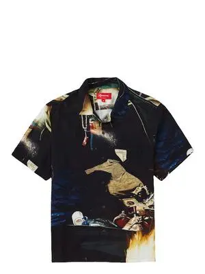 Supreme Rayon Short Sleeve Shirt - Firecracker