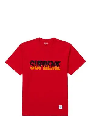 Supreme Flames Short Sleeve Top - Red