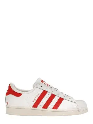 Adidas Superstar Valentine's Day Sneakers - Cloud White/bright Red/wonder Clay