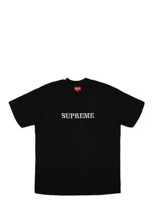 Supreme Floral Logo Tee Shirt Black