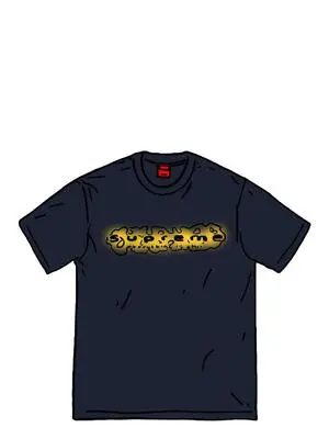 Supreme Everything Is Shit Tee Shirt - Navy Blue