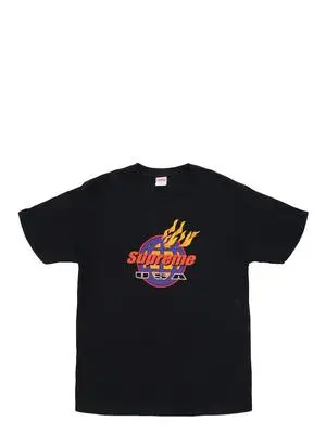 Supreme Fire Tee Shirt - Black