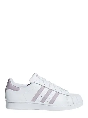Adidas Superstar Lace Up Sneakers - Cloud White/soft Vision/core Black