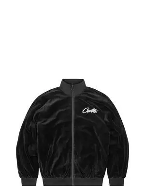 CORTEIZ Velour Zip-up Jacket - Black
